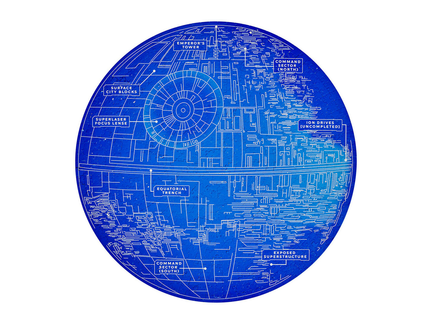 Star Wars Todesstern Doppelseitiges Puzzle | 1000 Teile